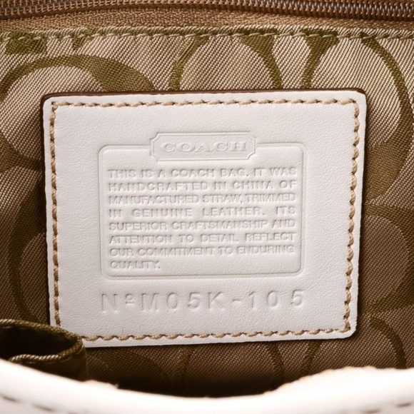 Coach | Bags | Coach Raffia Shoulder Bag | Poshmark